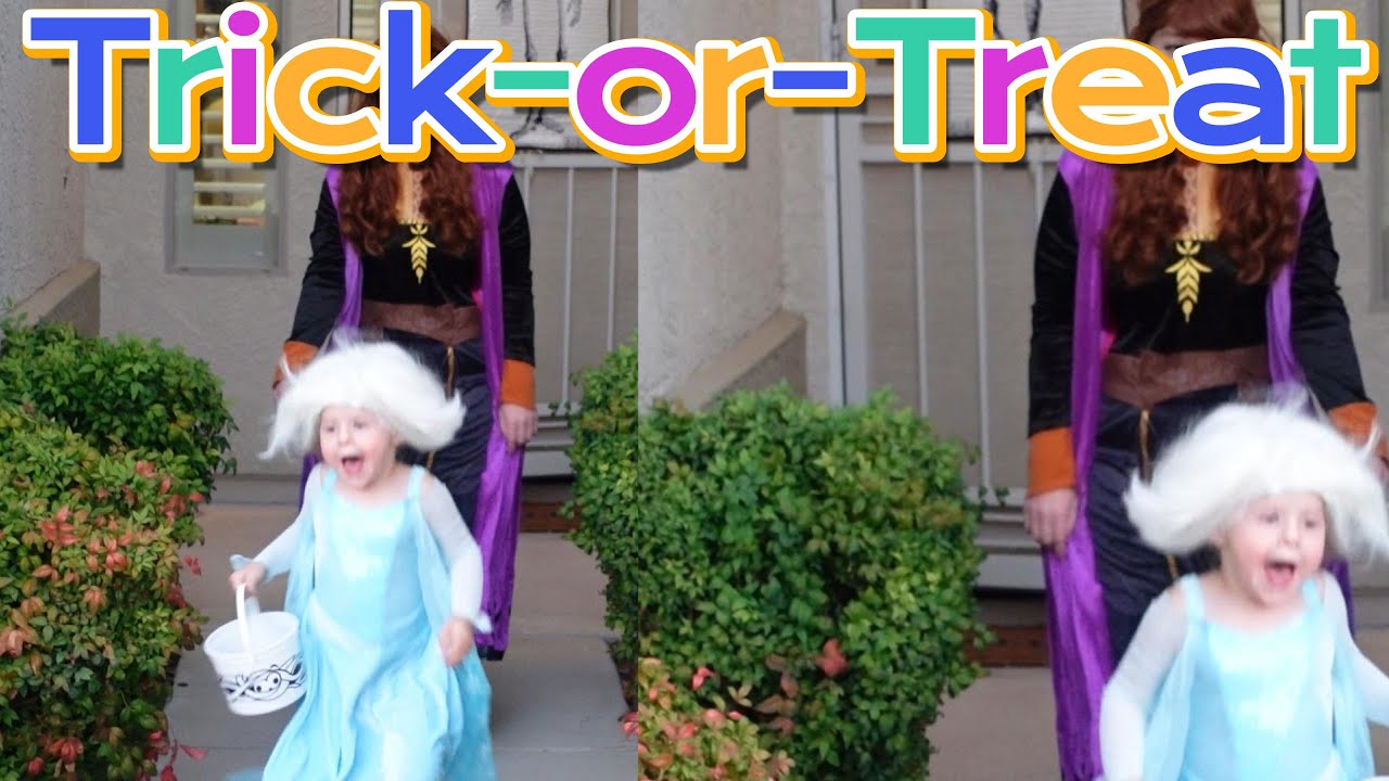 Halloween Night with Elsa & Anna - Spooky Princess Adventure! - YouTube