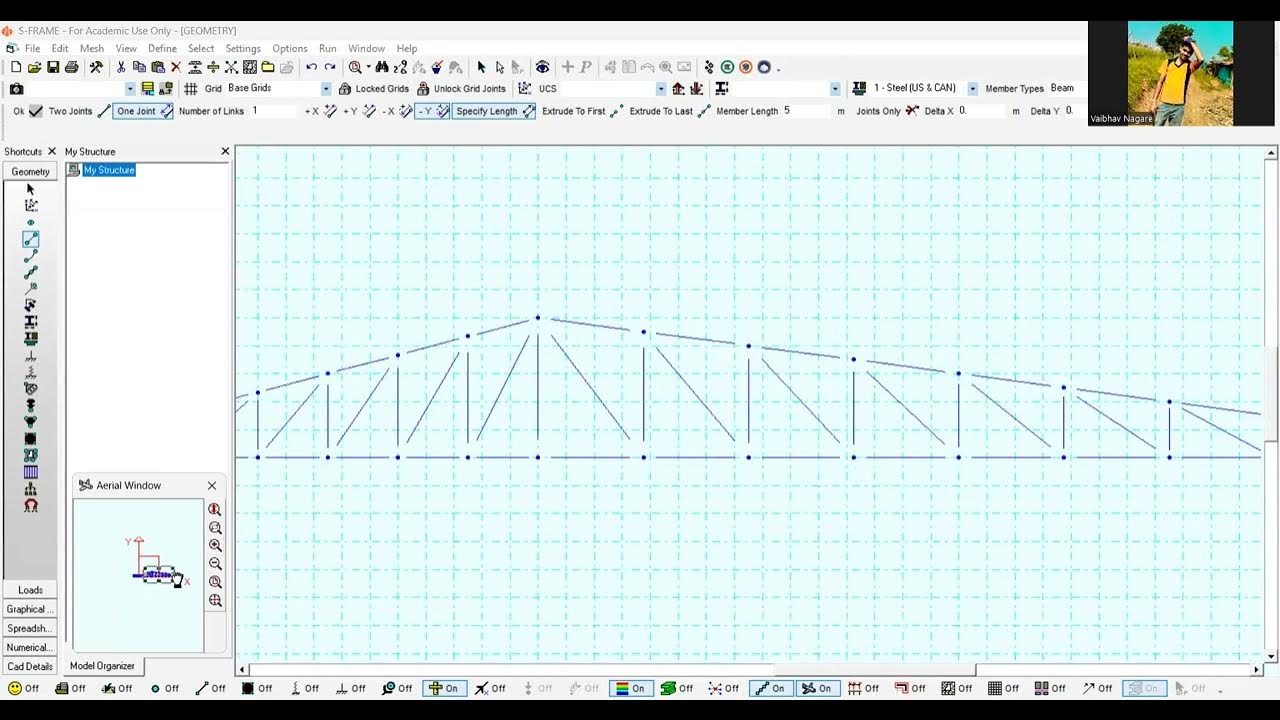 DESIGN OF TRUSS USING ALTAIR S-FRAME SOFTWARE (SOFTWARE VERSION) - YouTube