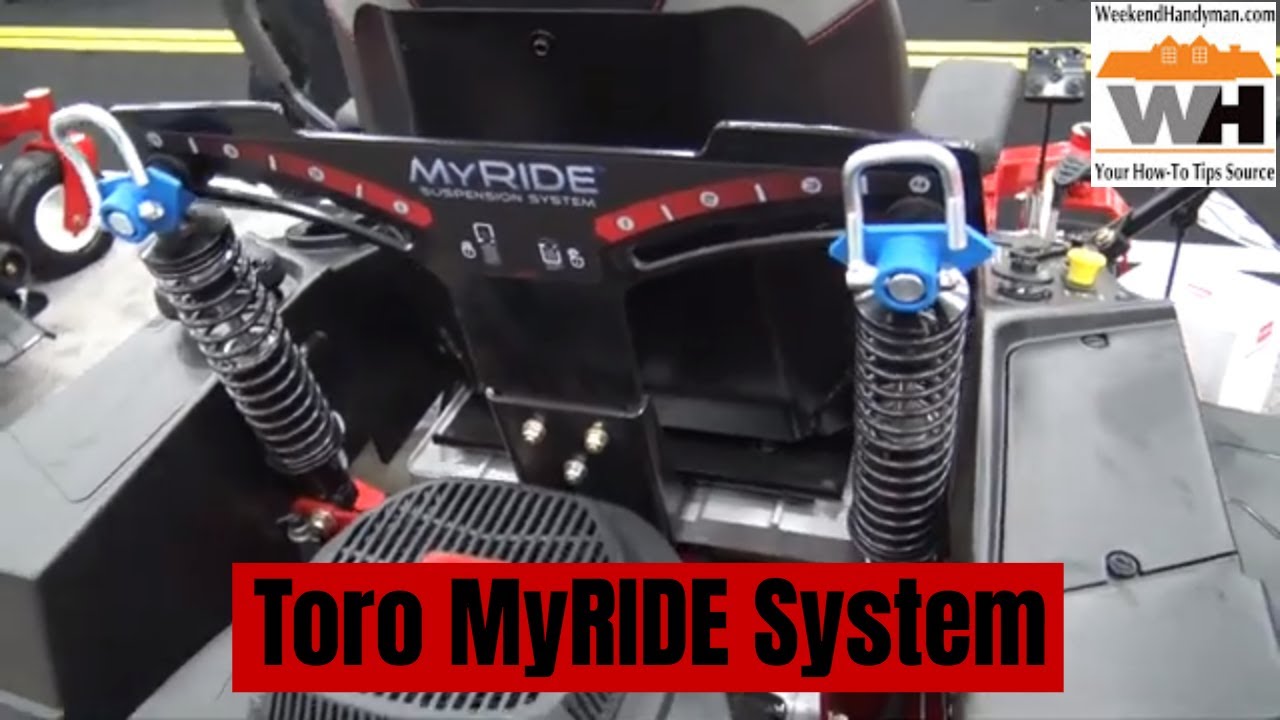 #TheToroCompany Myride Adjustable System On Zero Turn Lawn Mower ...