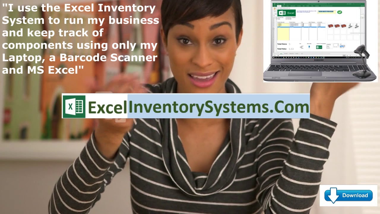 Excel Inventory Mgt System (MS Excel Barcode Scanning)- Windows ...