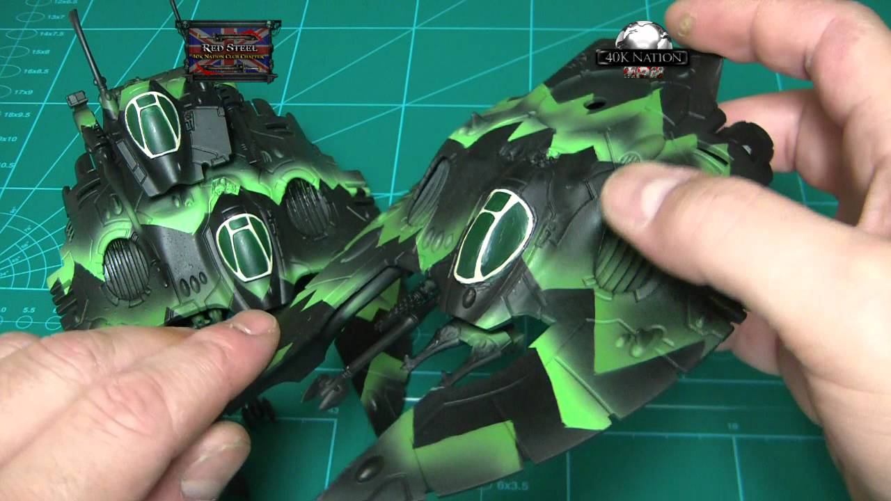 Eldar Falcon Tank ~ Green stuff replacement canopy. - YouTube