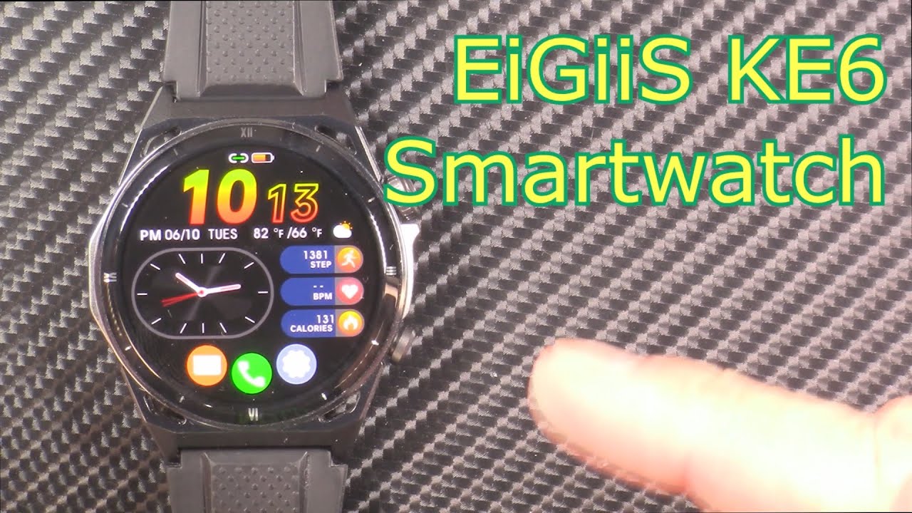 Eigiis KE6 Smartwatch review | Budget Smartwatch That Looks Elegant ...