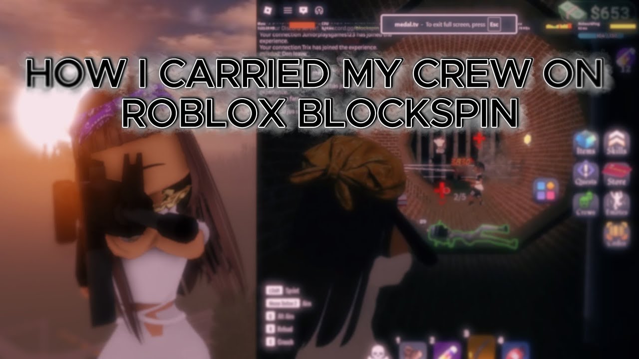 HOW I CARRIED MY CREW ON ROBLOX BLOCKSPIN - YouTube