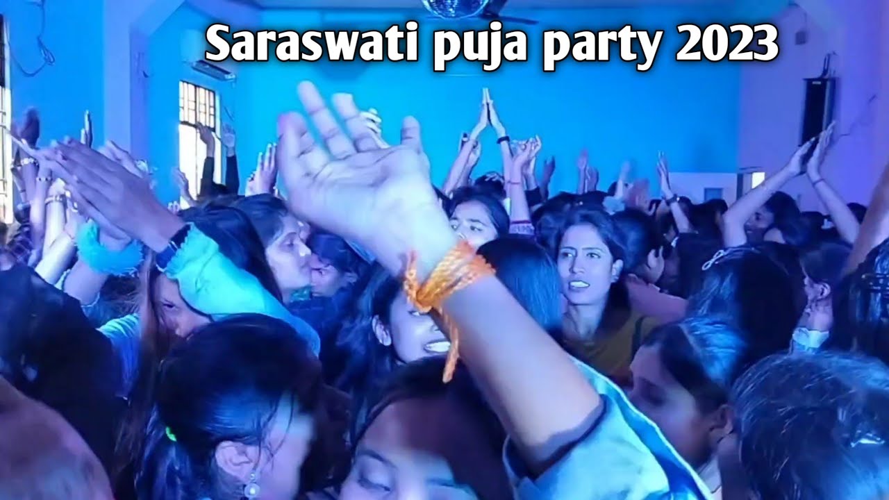 Saraswati Puja party 2023 - YouTube