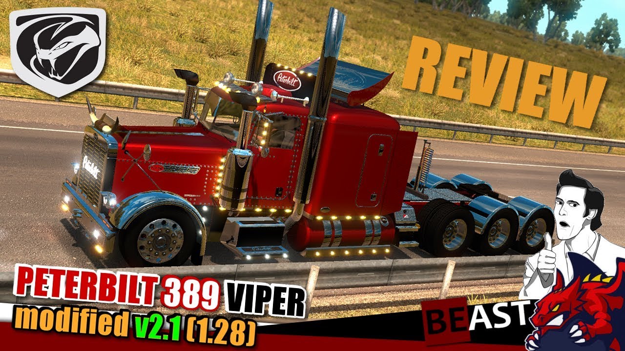 ATS | truck mod "PETERBILT 389 Viper 2" modified v2.1 (1.28) - review ...