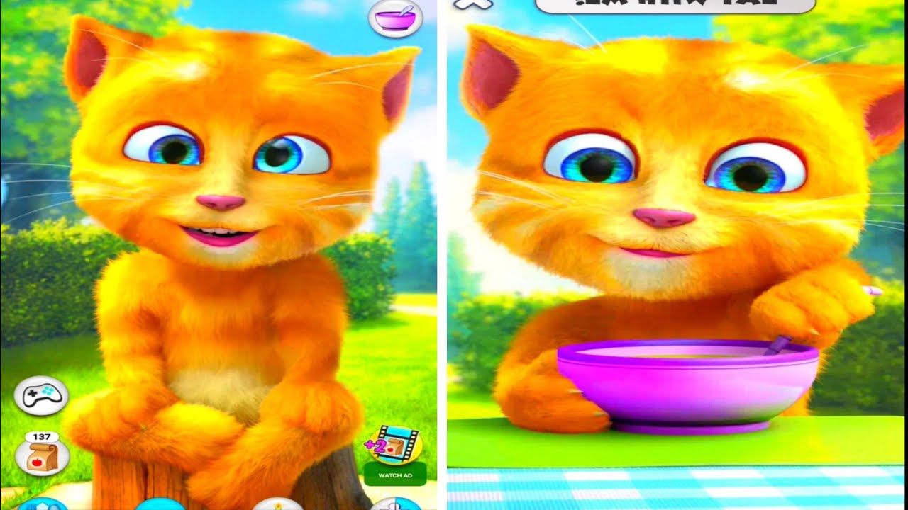 Talking Ginger Eating - YouTube