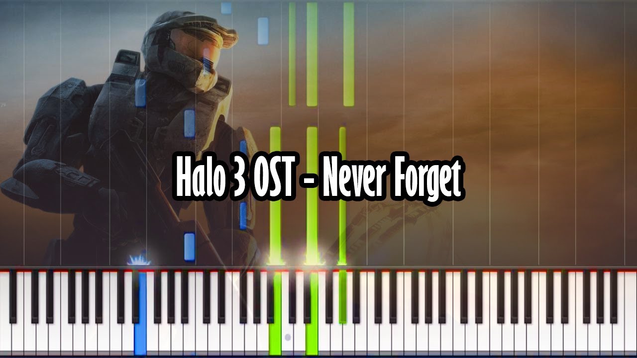 Halo 3 OST - Never Forget - Piano Tutorial - Synthesia W/ Realistic ...