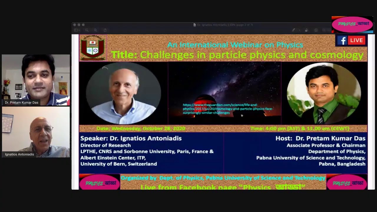 International Physics Webinar_76_Challenges in particle physics and ...