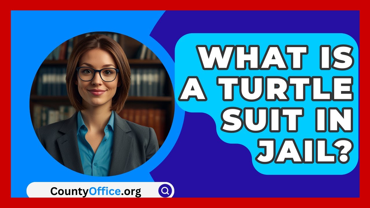 What Is A Turtle Suit In Jail? - CountyOffice.org - YouTube