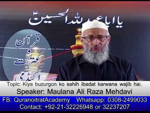 Does it is our responsibility to support old person in his Namaz by Allama Ali Raza Mehdavi