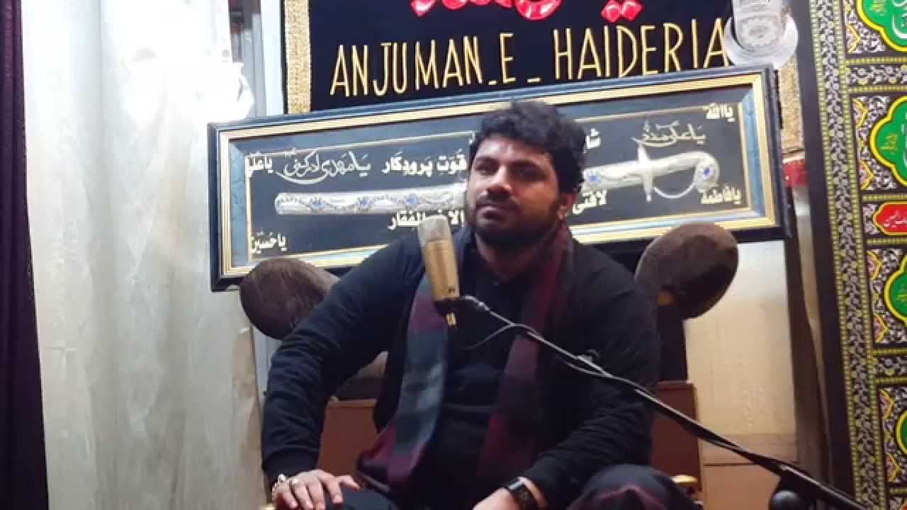 alama asif alvi 8 muharram Anjman e Haidria Bradford 22/10/15 - YouTube