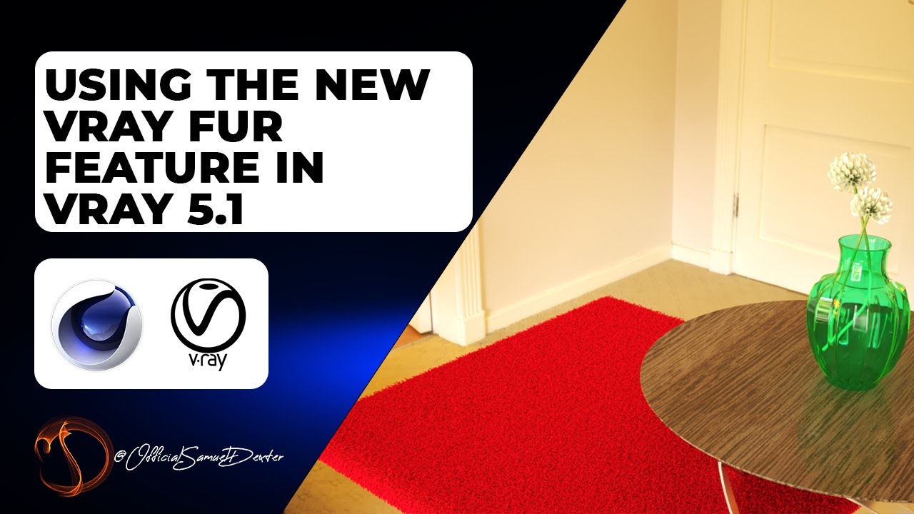 Using the new VRay Fur in VRay 5.1 - YouTube