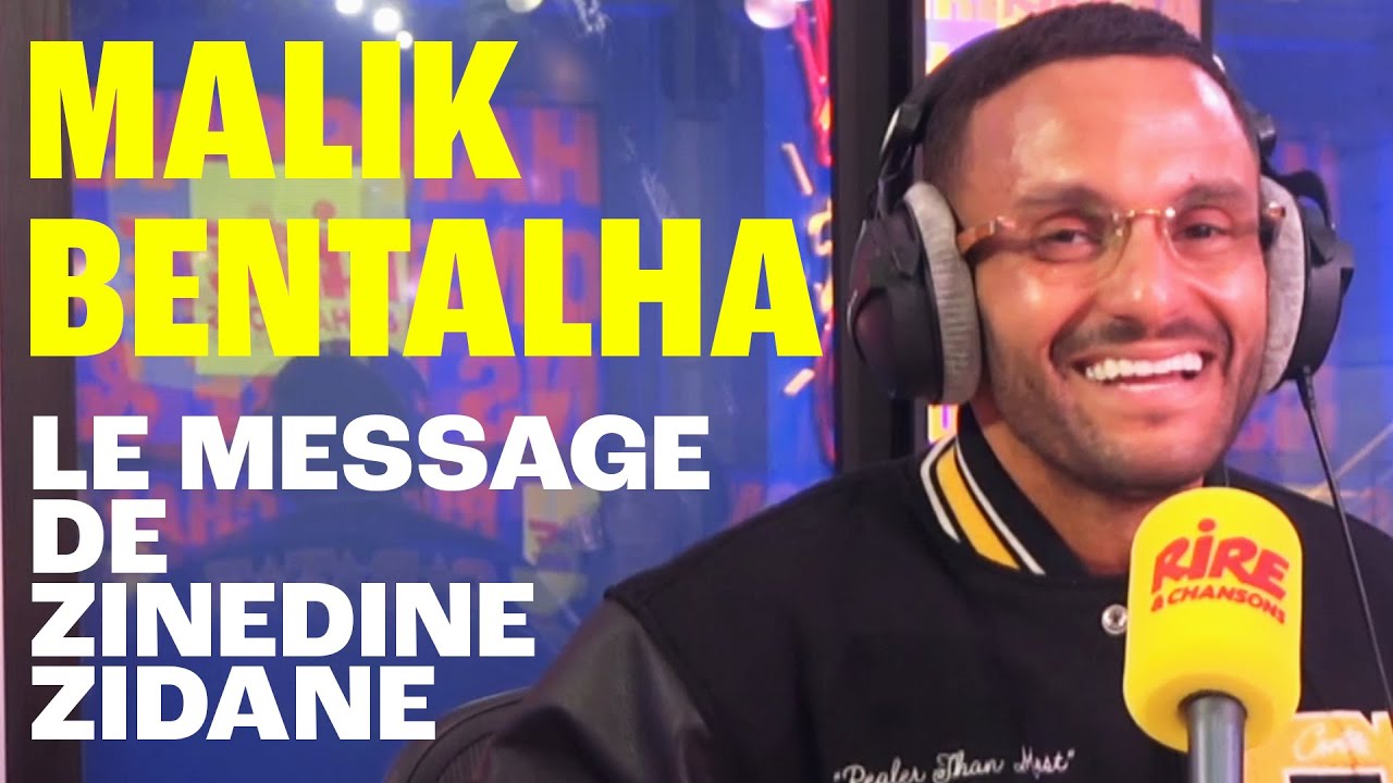 Malik Bentalha : le message de Zinédine Zidane #spectacle #humour - YouTube