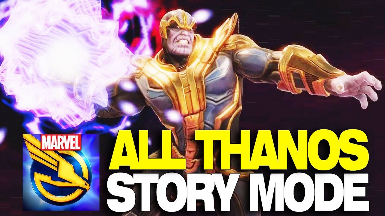 Marvel Strike Force - Infinity War All Thanos Story Mode Battles [FULL ...