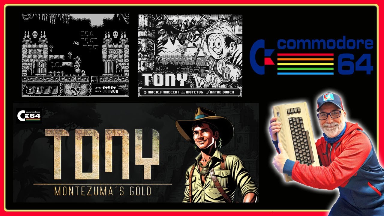 🗿 🗻 LA FIEBRE DEL ORO AZTECA 👑 TONY - Montezuma's Gold (Commodore C64 ...
