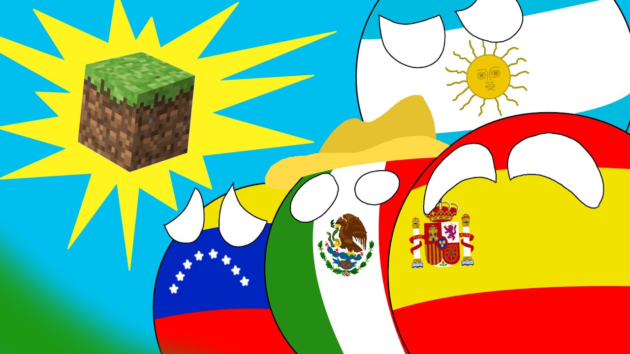 Countryballs JUEGAN a Minecraft - YouTube