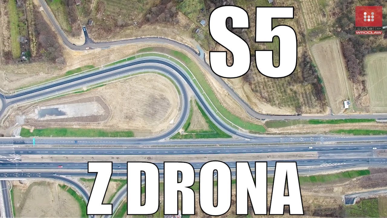 Droga #S5 węzeł #Trzebnica z drona - YouTube