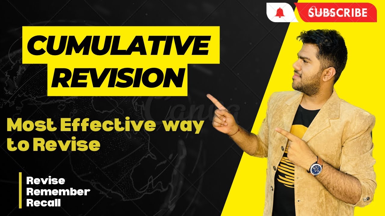 The Cumulative Revision | Recall everything in Exams | CA CS Sparsh ...