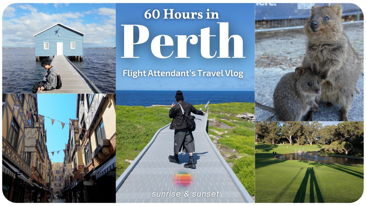 空少的珀斯值勤日記：60 小時濃縮版旅遊精華📝｜Cabin Crew Takes on Perth! A 60-Hour Fast-Paced ...