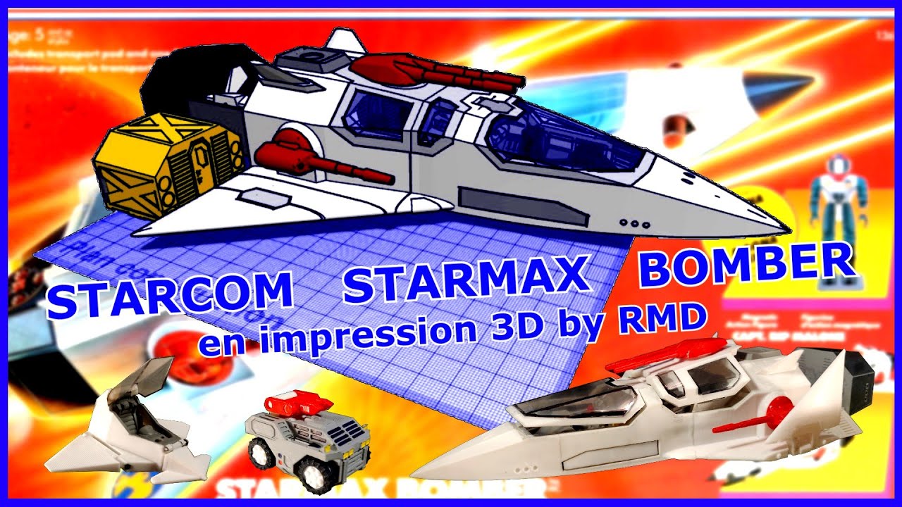Starmax Bomber Starcom en impression 3D by RMD - YouTube