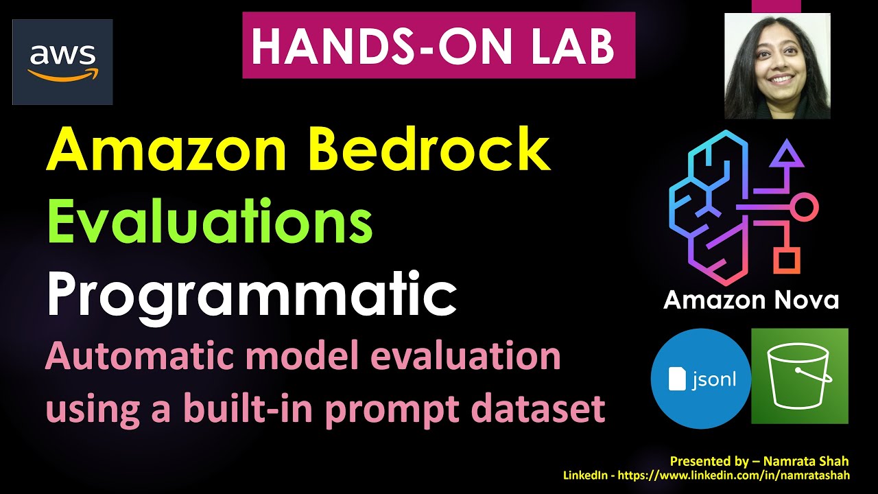 Amazon Bedrock - Evaluation - Using built-in prompt dataset - YouTube