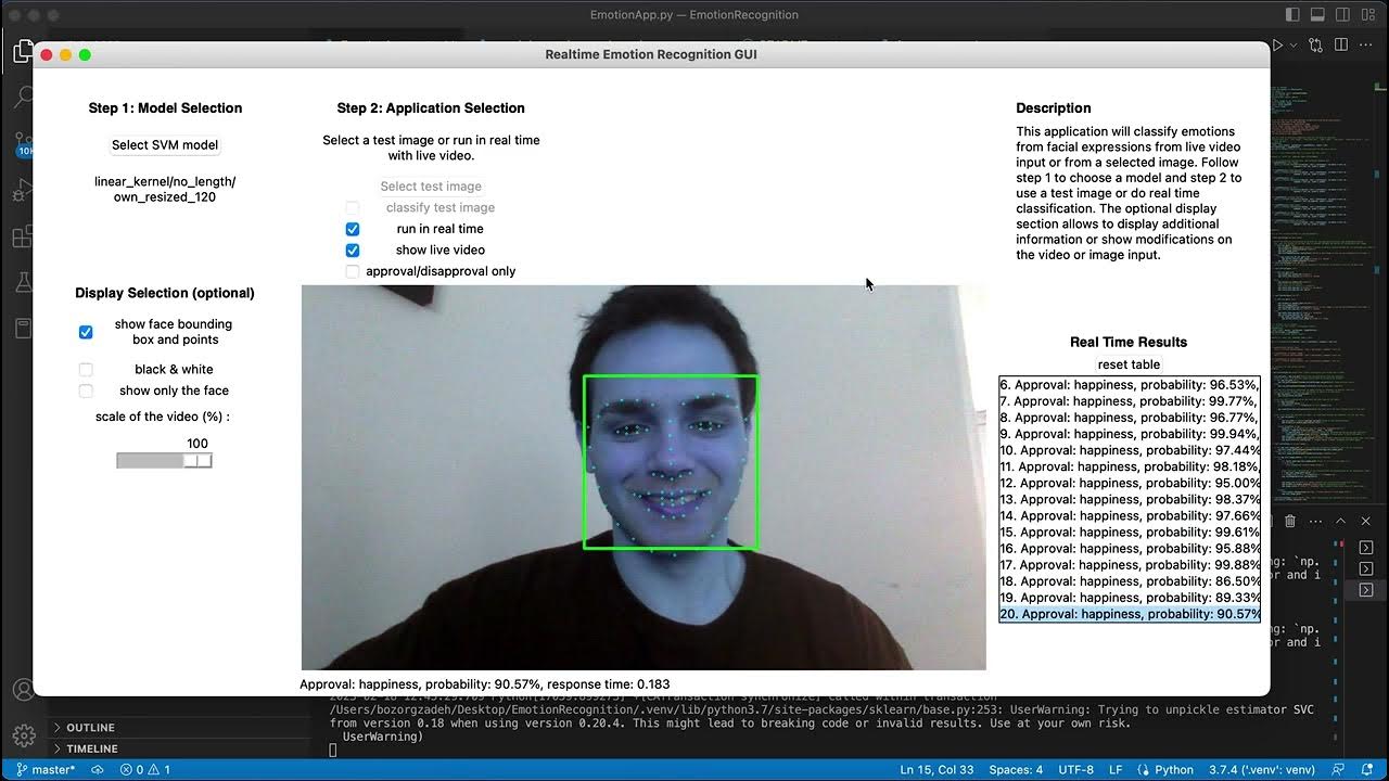 Human Emotion Recognition from Video Input with Python using AI - OpenCV with Scikit-learn - YouTube