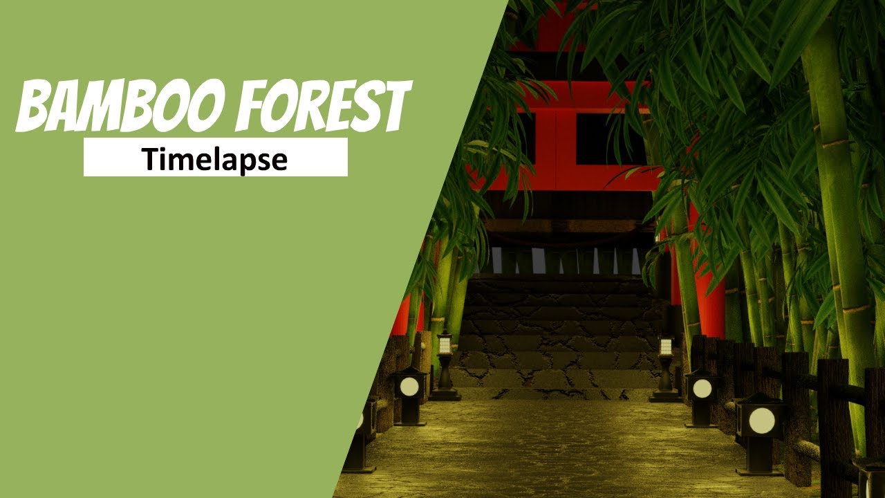 Bamboo Forest Timelapse | Blender - YouTube