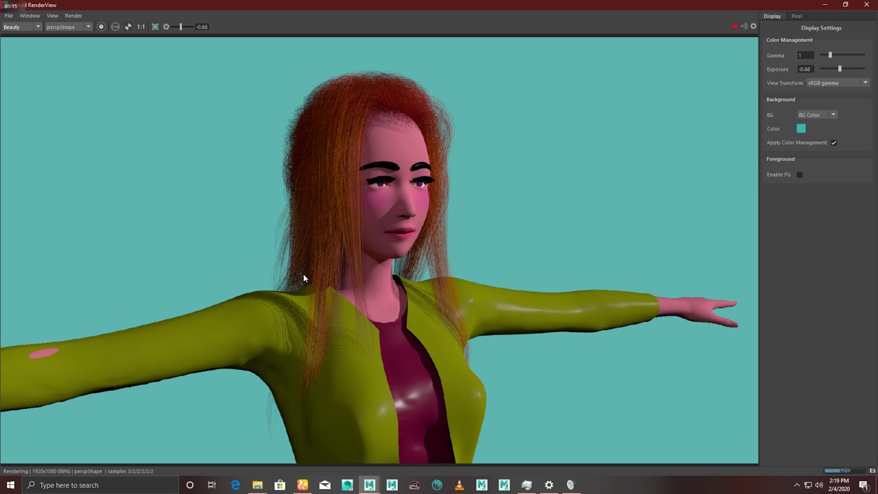 maya hair work - YouTube