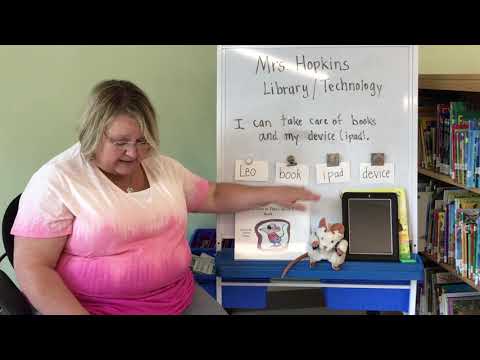 Leo the Library Mouse Book and Device Care with Mrs. Hopkins - YouTube