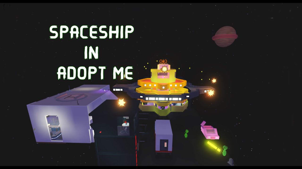 SPACESHIP In ADOPT ME -Glitch Build- - YouTube
