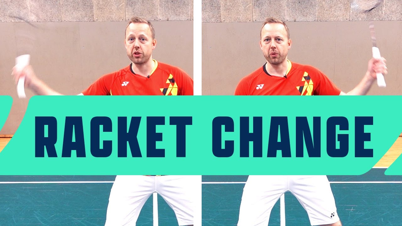 Badminton experiment - Right-left racket change - YouTube
