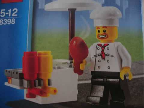 how to build the lego bbq set - YouTube