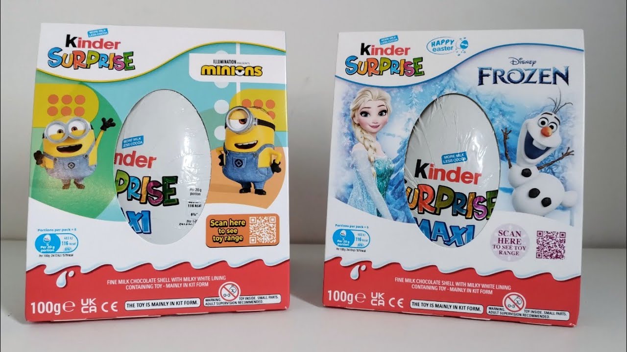 Kinder Surprise 2024 Maxi 100g Eggs - YouTube