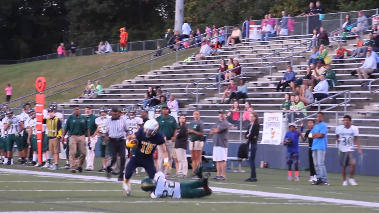 Saline vs Huron Football 2015: Jackson to Kise long gain - YouTube