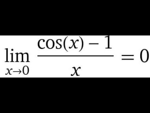Limite fundamental trigonométrico cosseno - (limite cosx-1/x com x ...