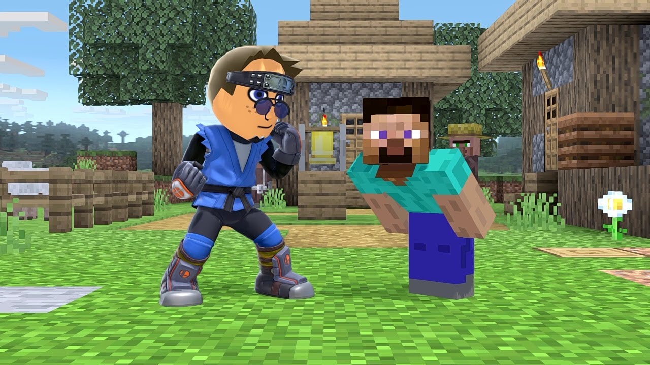 [SSBU] Trying out Minecraft Steve and Alex - YouTube