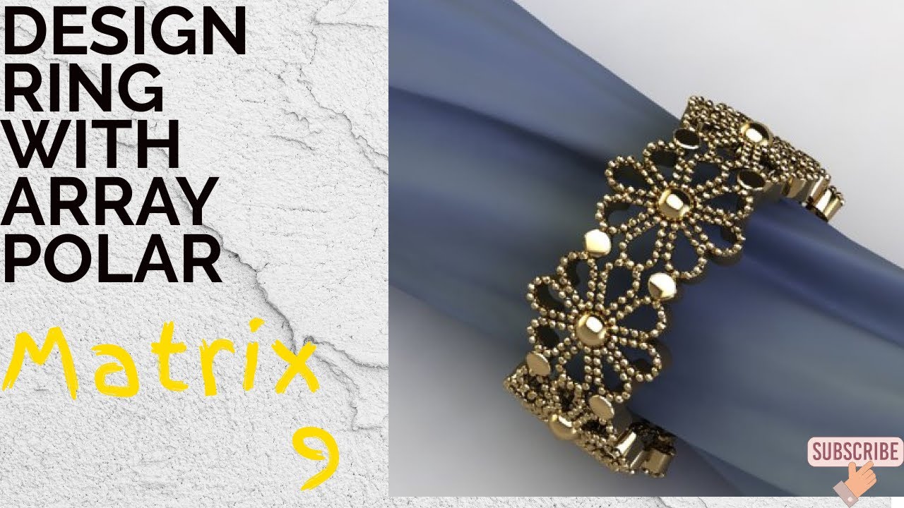 How to make ring with Array Polar | Matrix Tutorial - YouTube