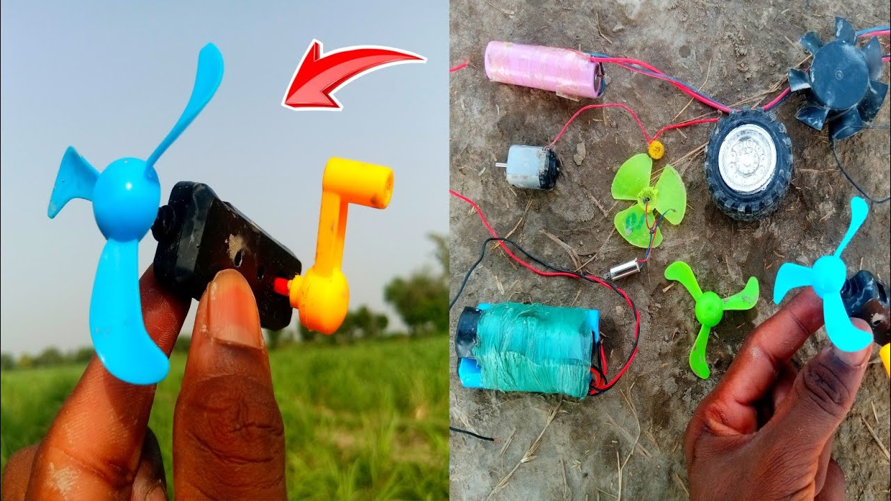 3 Genius DIY Projects Using a DC Motor Fan – Battery Powered Magic ...