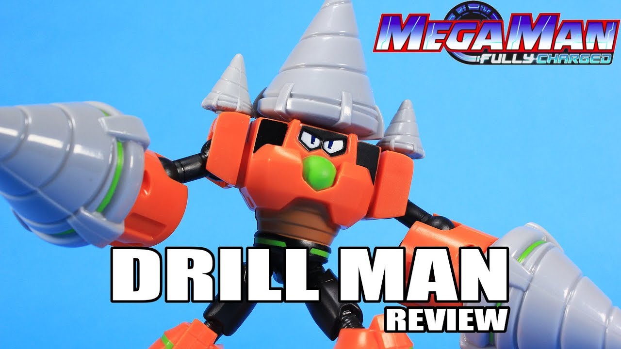 Drill Man Mega Man Fully Charged Jakks Pacific Figure Review - YouTube