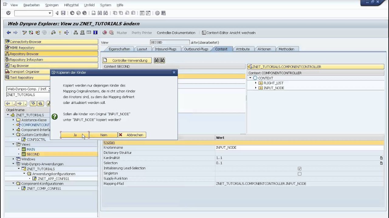 Build a Simple Web Dynpro ABAP, Data Node Binding,Table Binding (PART 7) - YouTube
