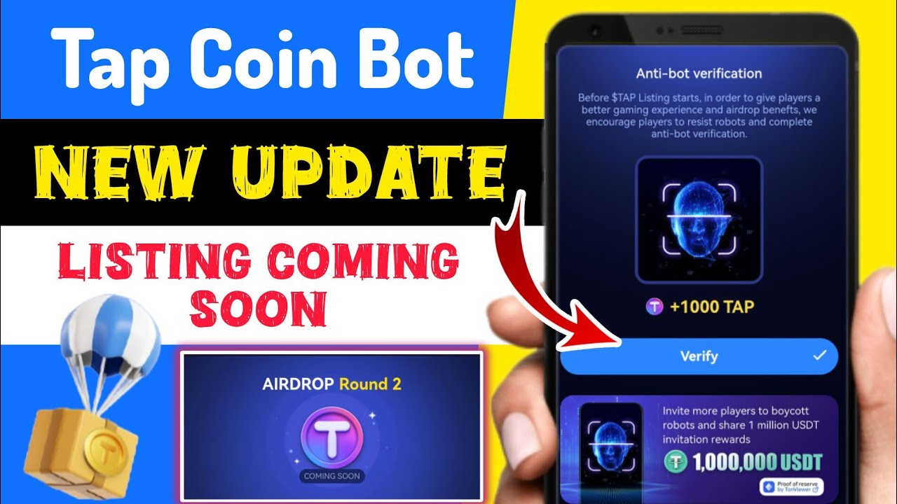 Tapcoin Bot Airdrop Listing | Tap Coin Bot Anti Bot Verification ...