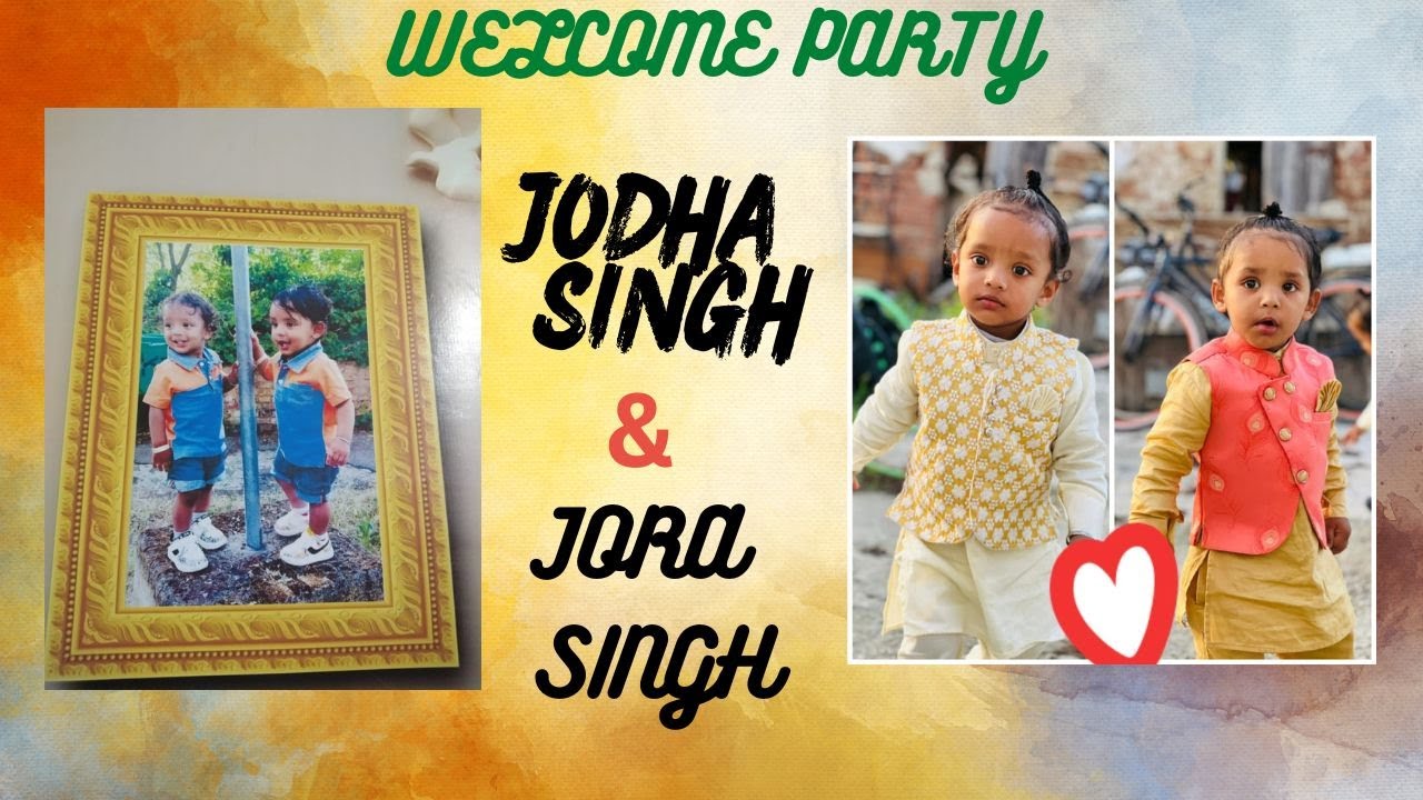 🔴Welcome Party of Jodha Singh & Jora Singh , Live by bombay digital ...