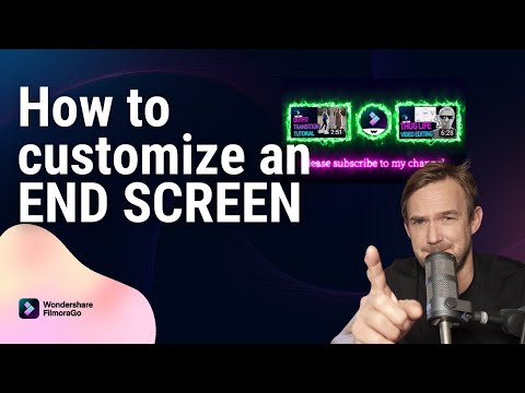 How to customize a YouTube End Screen in FilmoraGo