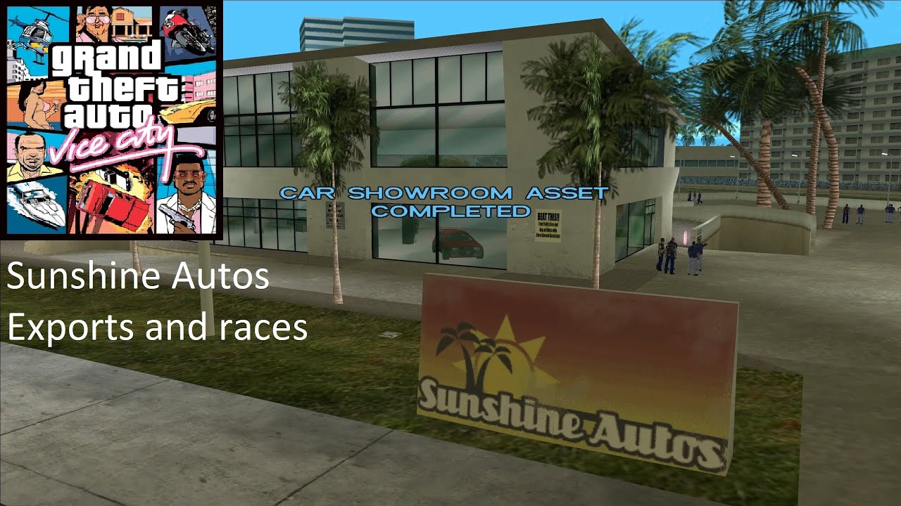 Grand Theft Auto Vice City: Sunshine Autos asset and Street Race ...