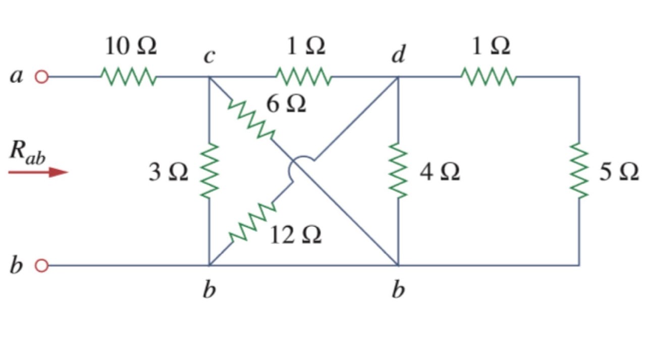 Problem 2.12 - Solving for Equivalent Resistance | Electric Circuits ...