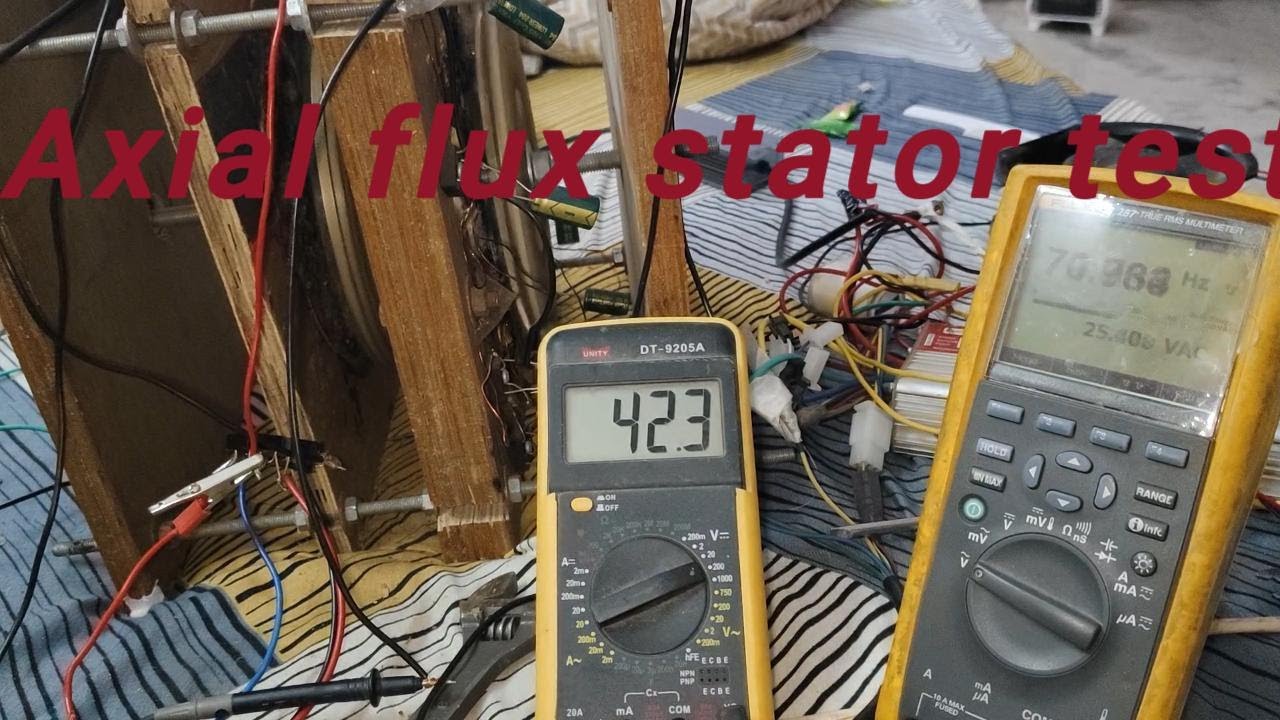 V.6 Axial Flux Generator Test Part 1 || - YouTube
