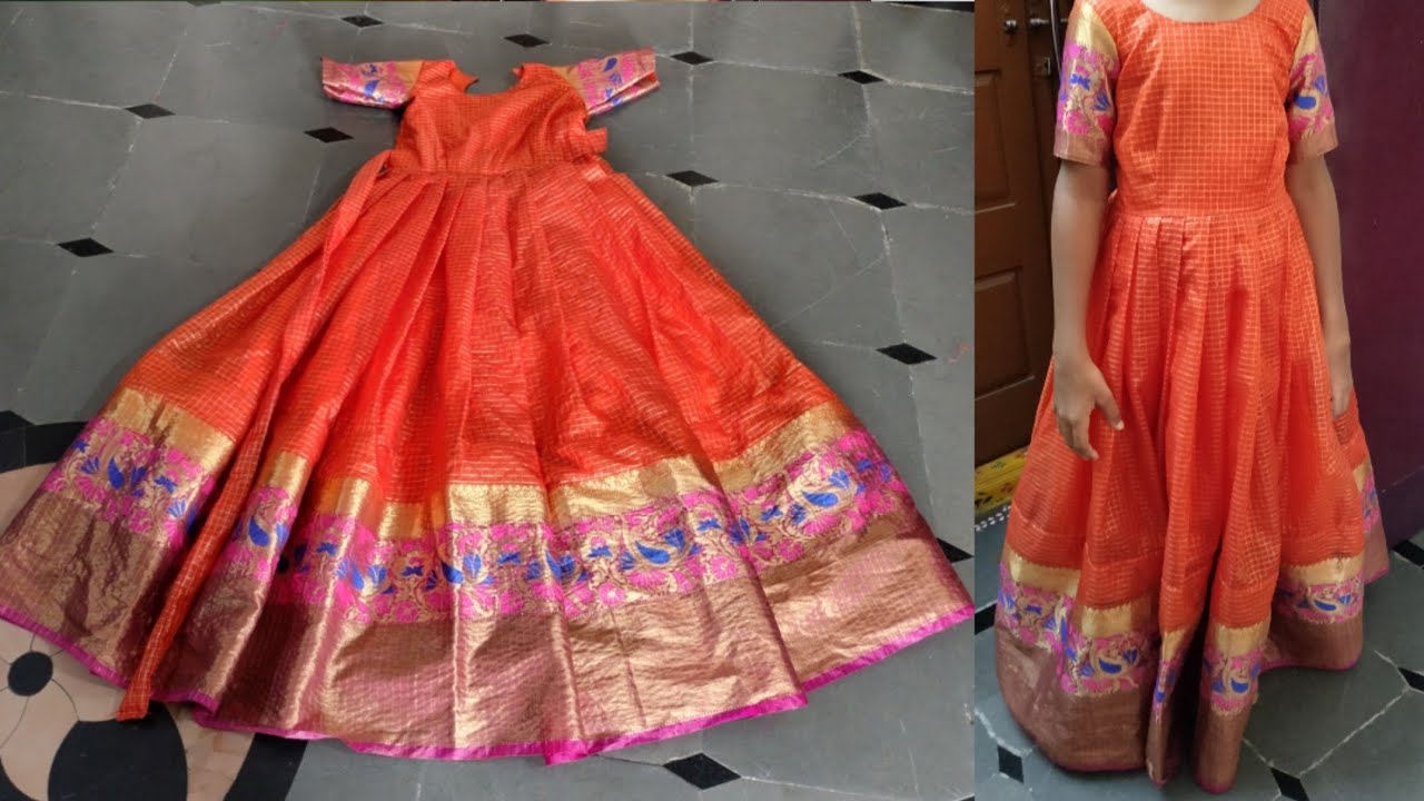Long frock cutting and stitching - YouTube