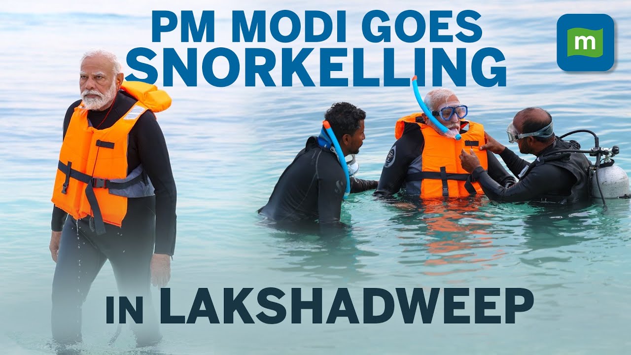 Prime Minister Narendra Modi Goes Snorkelling in Lakshadweep Before ...