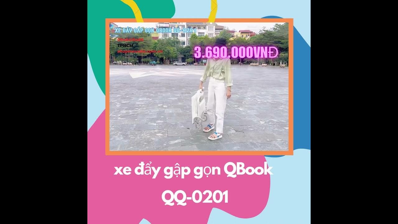 Xe đẩy gấp gọn du lịch cho bé Qbook QQ-0201 Mẫu mới 2023 - YouTube