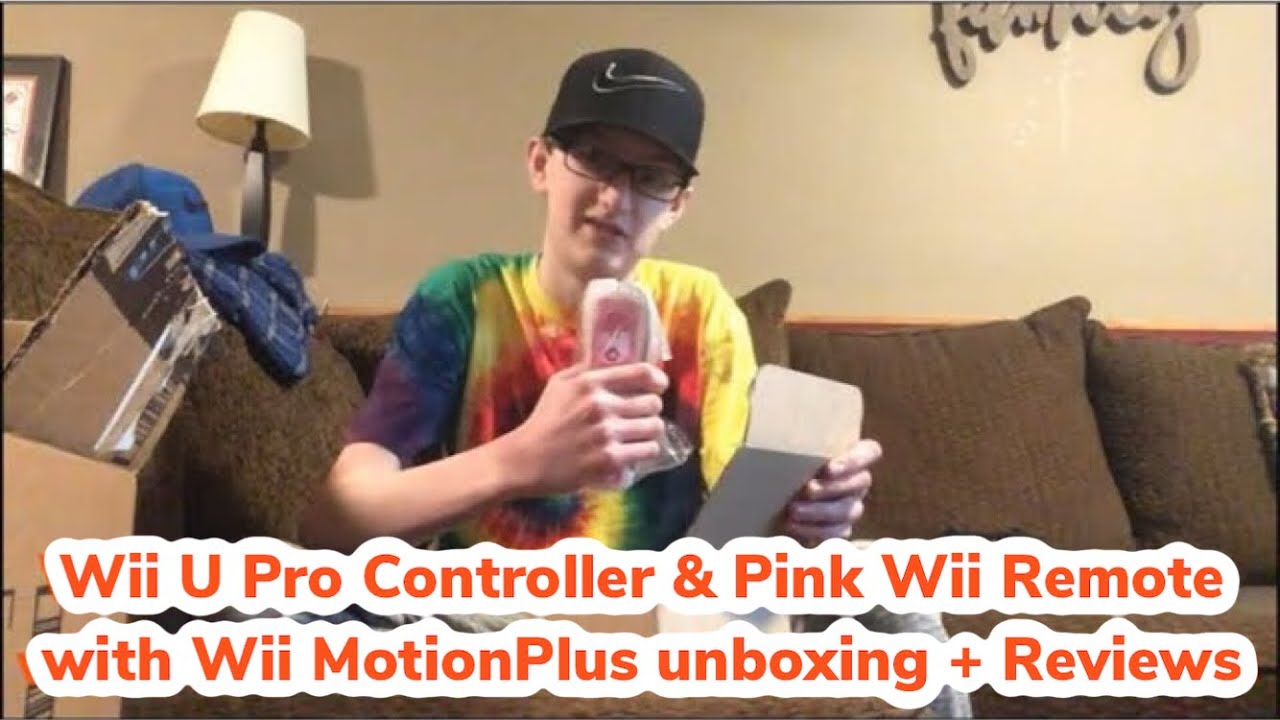 Wii U Pro Controller & Pink Wiimote with Wii MotionPlus Unboxing ...